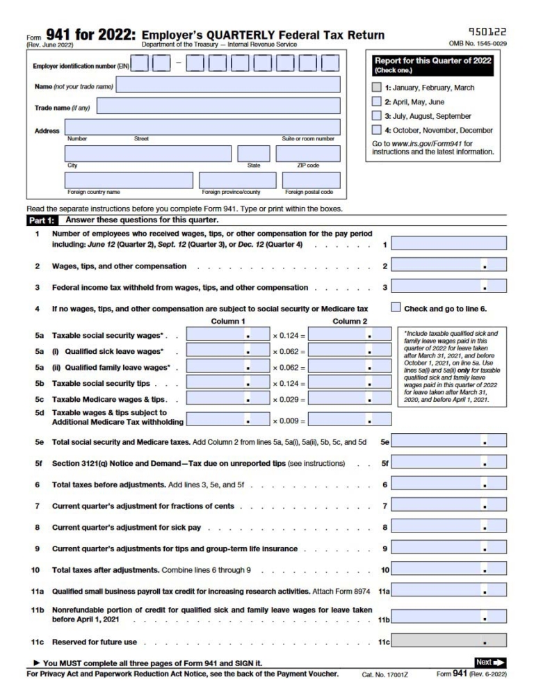 What is form 941 and where to mail it? - California Business Lawyer ...