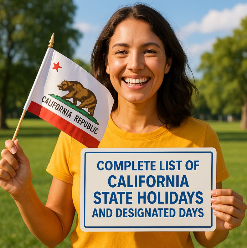 Complete List of California State Holidays and Designated Days ...