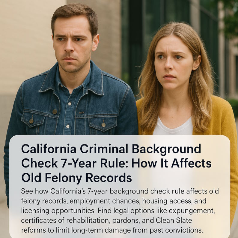 California Criminal Background Check 7-Year Rule: How It Affects Old ...